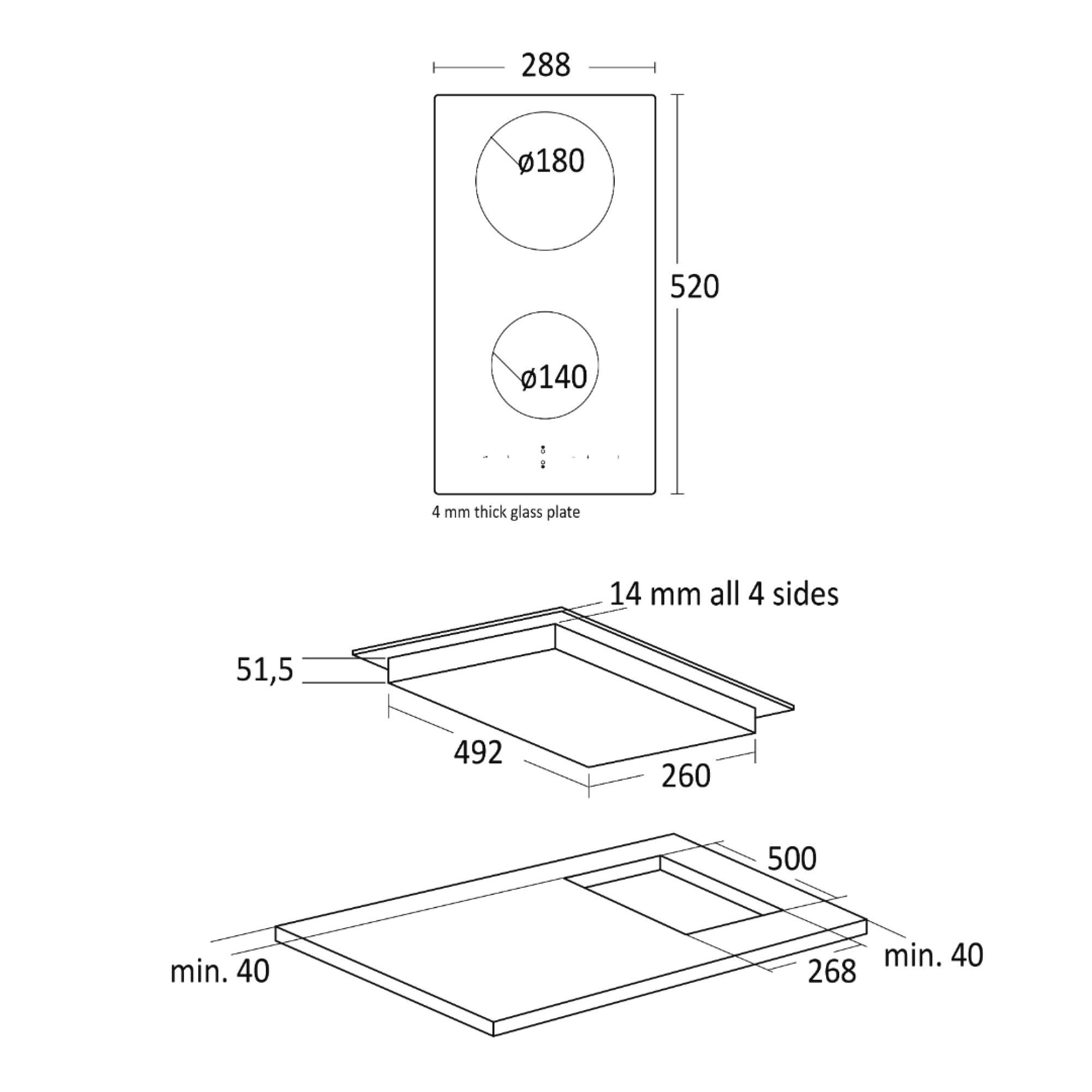 Индукционная плита K 52 Domino | BHS.LV